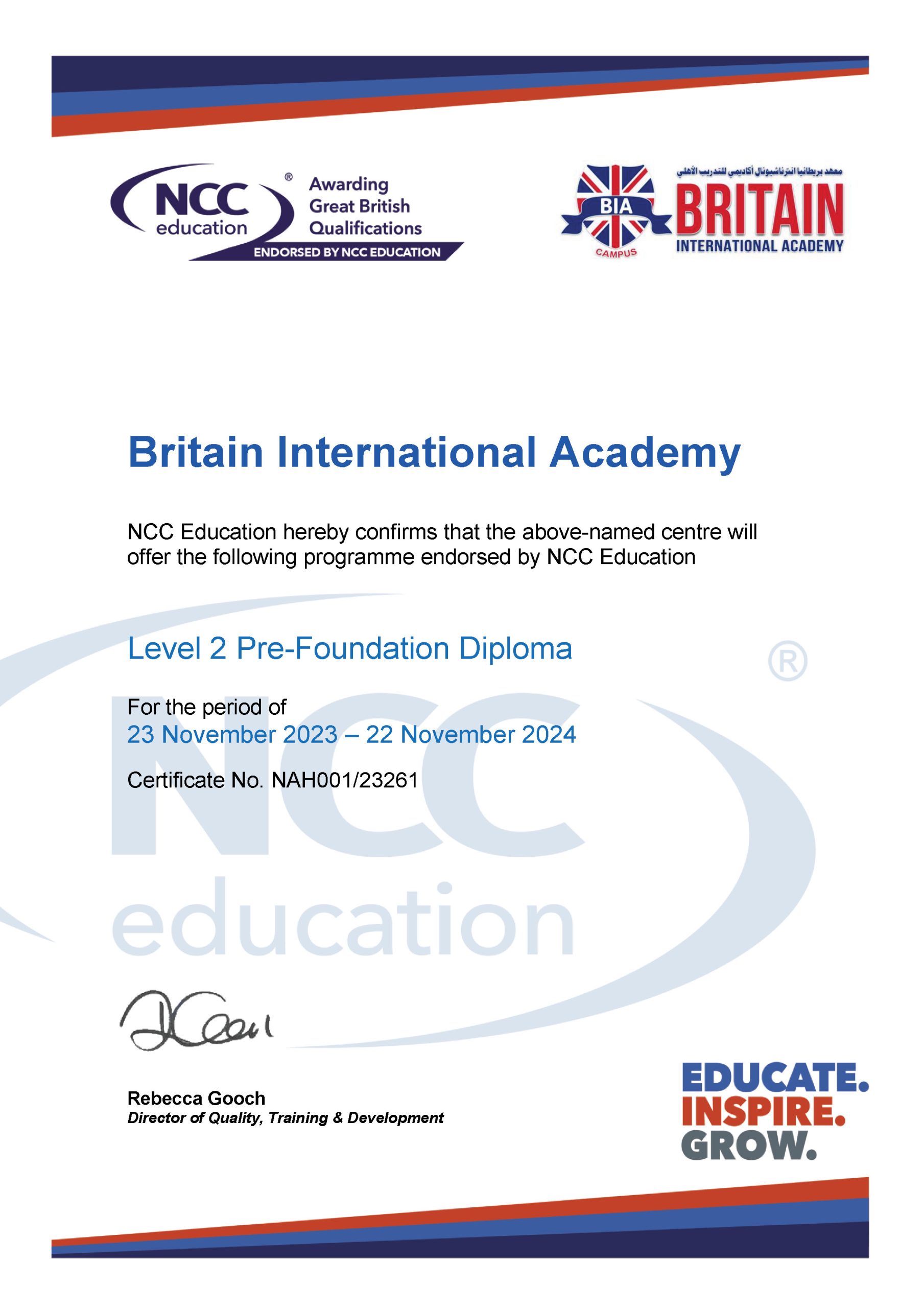 Level 2 Pre-Foundation Diploma NCC Education Endorsed Program - IT Training & Certification in ...